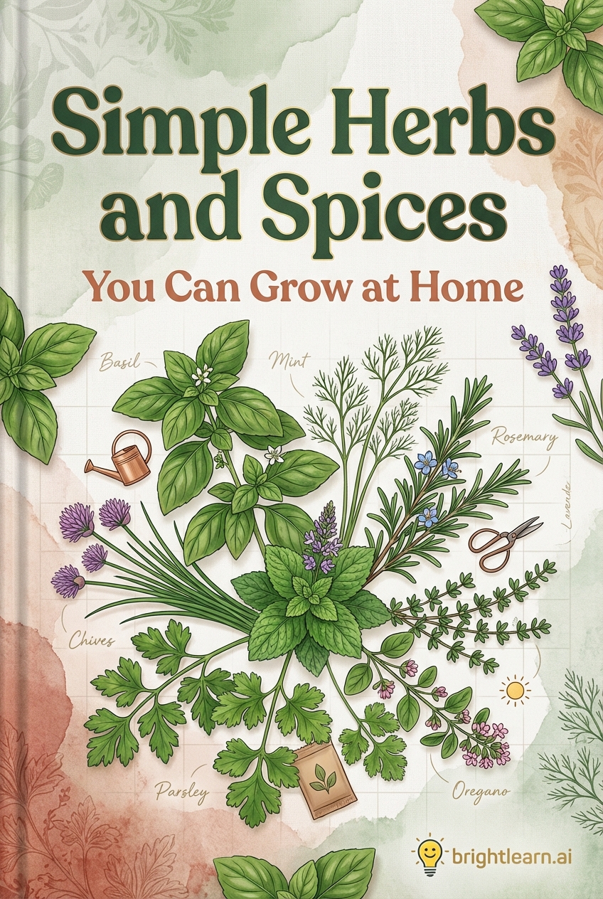Simple Herbs and Spices You Can Grow at Home - Free Educational Book ...